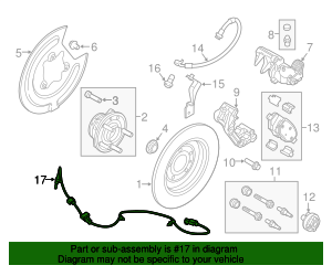 CT4Z-2C190-AB - Rear Speed Sensor - 2011-2015 Ford | Lasco Auto Parts