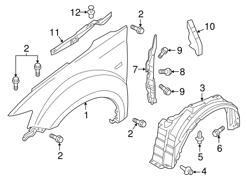 Fender & Components for 2019 Mitsubishi Outlander | Mitsubishi Direct Parts