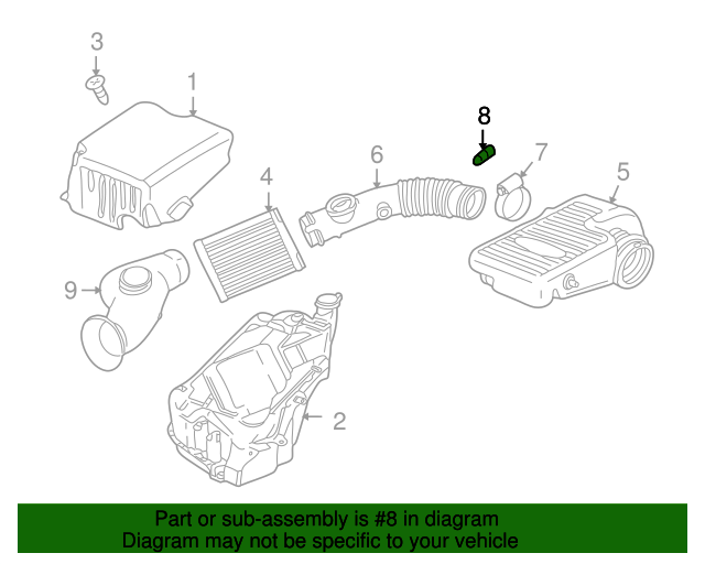 1996-2006 Isuzu Air Intake Temp Sensor 8121602440 | Isuzu Parts Center