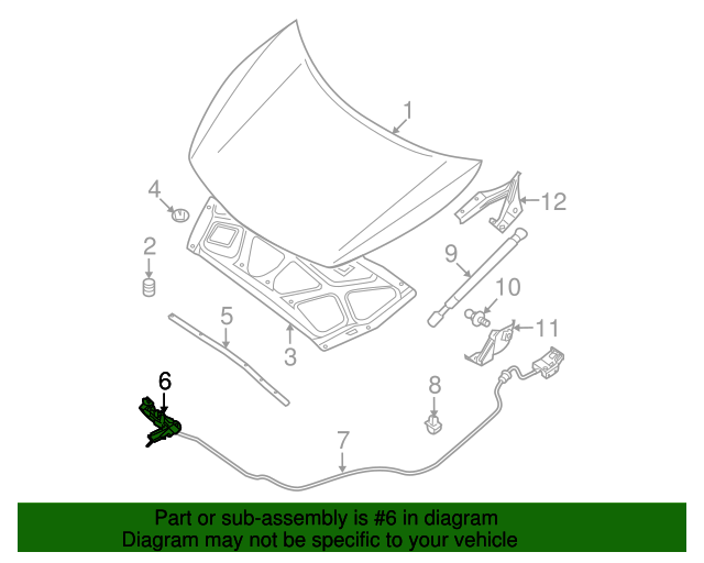65601-9N00B - Lock 2009-2014 Nissan Maxima | Nissan Parts & Accessories ...