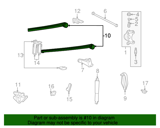 1999-2004 Ford Leaf Spring 2C3Z-5310-AF | TascaParts.com