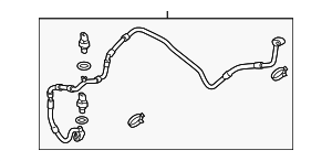 2016-2022 Volkswagen A/C Refrigerant Liquid Hose 5C0-820-741-BP | OEM ...