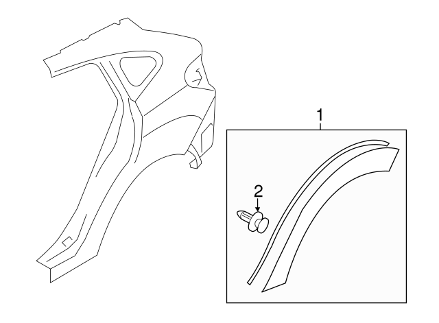 91112FL150 - Wheel Flare - 2018-2021 Subaru Crosstrek | World OEM Parts ...