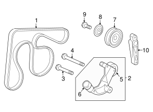 90001-R1A-A00 - Belt Tensioner Mount Bolt 2012-2024 Honda | Honda Parts ...