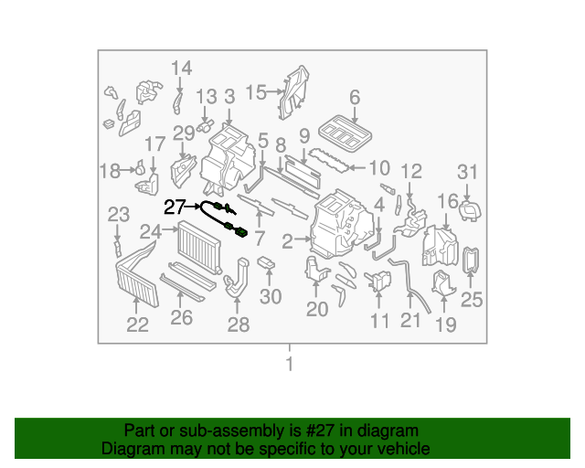 73540AG010 - A/C Evaporator Temperature Sensor - 2005-2009 Subaru ...
