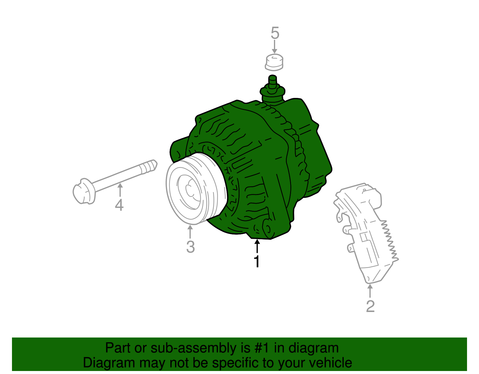 1998-2000 Toyota Land Cruiser Alternator 27060-50250 | Toyota Parts Center