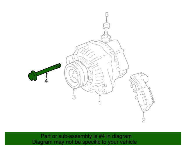 1998-2009 Toyota Mount Bolt 90119-A0280 | Toyota Parts Center