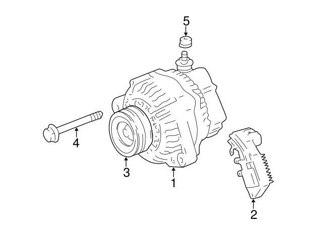 1998-2002 Toyota Land Cruiser Alternator 27060-50260-84 ...
