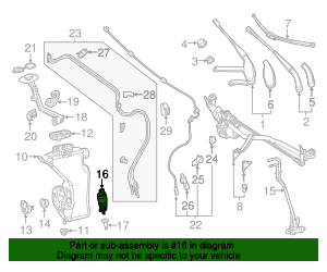 2016-2023 Mercedes-Benz Washer Pump 205-866-00-00 | MB Parts Center