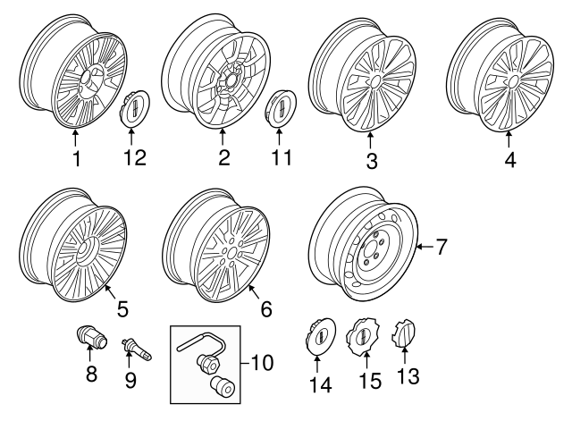 2006-2017 Ford Open-Ended, Chrome-Plated 6L3Z-1A043-AA | Varsity Ford