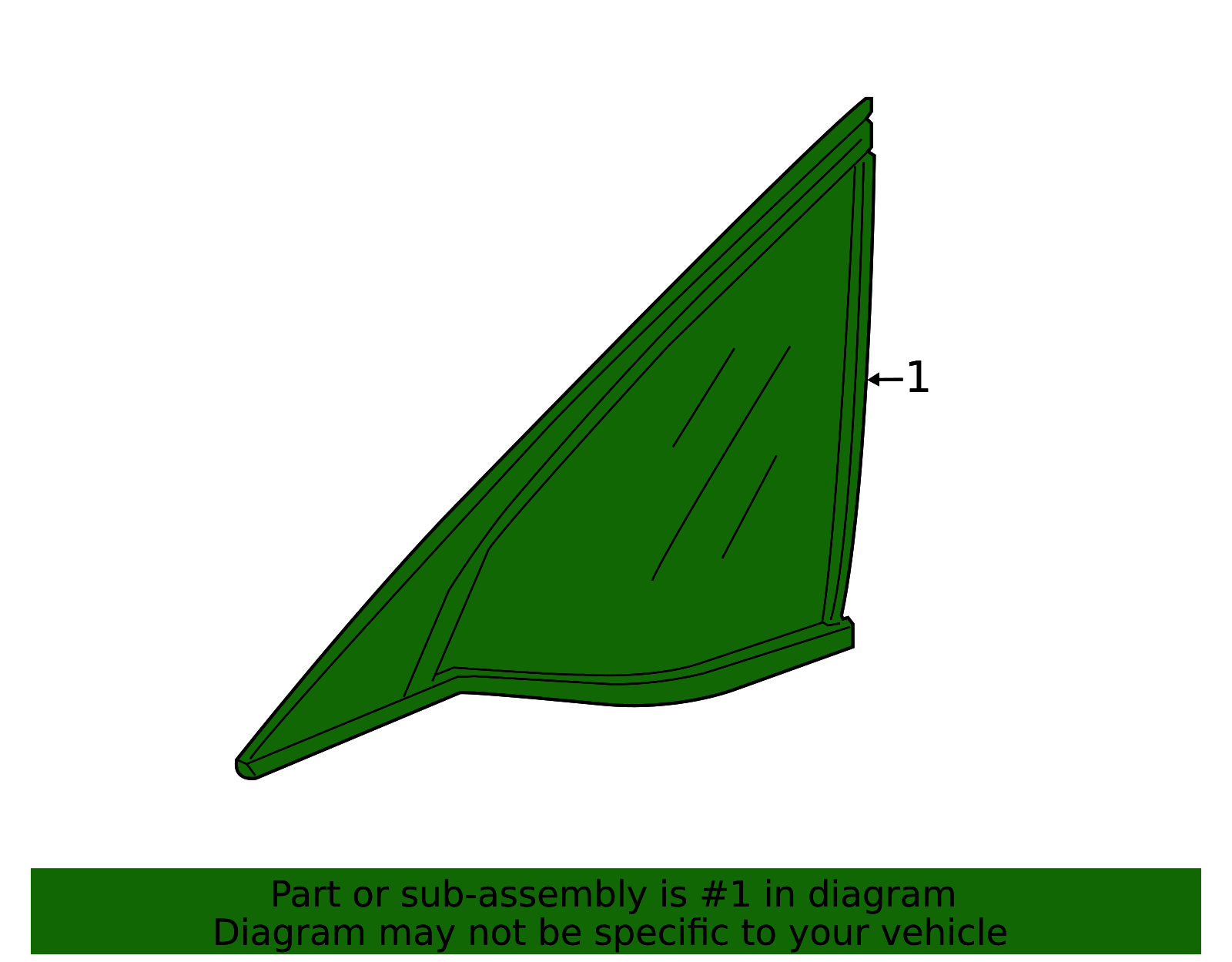 73500-TVA-A01 - Glass Assembly R Quarter Windshield (Green)(Magna ...