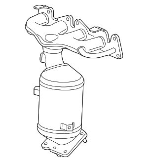 2013-2015 Chevrolet Exhaust Manifold with 3-Way Catalytic Converter and ...