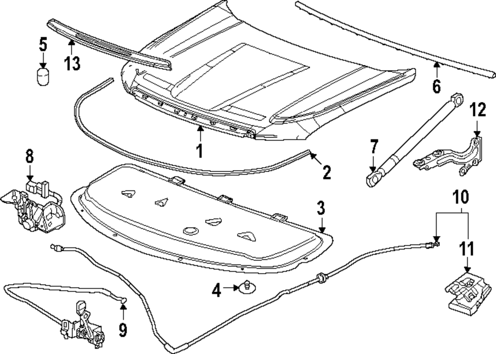 2024-2025 GMC Acadia F Molding 26523705 | OEM Parts Online