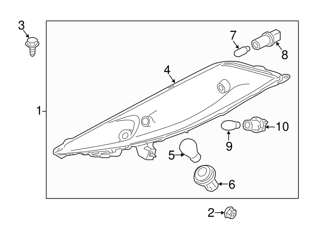 2013-2016 Nissan Juke Signal Lamp Bulb 26271-8993E | TascaParts.com