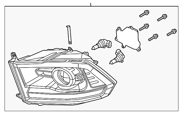 68324941AD - Headlamp Park And Turn Lamp Left - 2016-2020 Mopar | Mopar ...