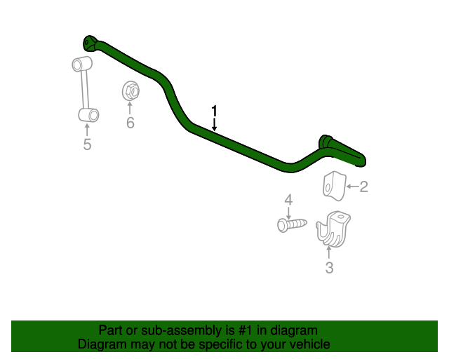 2011-2015 Jeep Grand Cherokee Stabilizer Bar 68213310AA | TascaParts.com