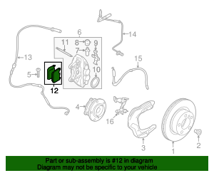 2012-2016 BMW Front Pads 34-11-6-865-460 | BMW Parts Source