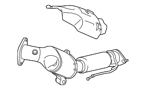 2015-2016 Ford Edge Catalytic Converter F2GZ-5E212-A | OEM Parts Online