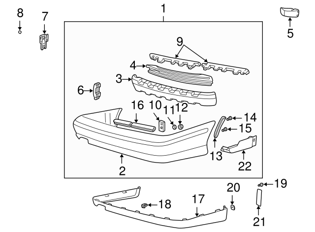 Genuine Bumper Retainer for 1999-2003 Saab 9-3 | Part# 4675278 | Over ...
