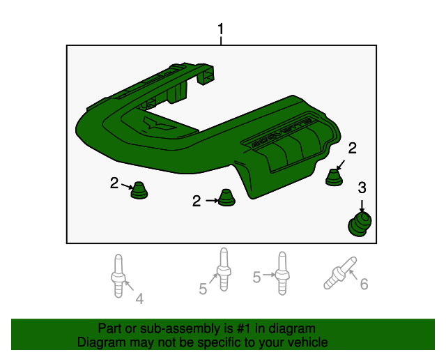 Passenger Side Engine Intake Manifold Cover 19434987 | GM Parts Center