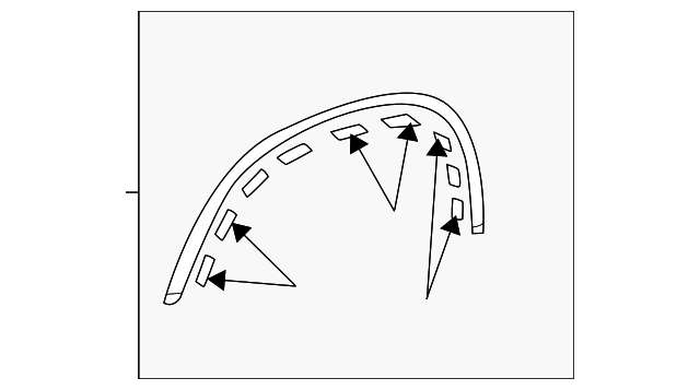 75085-0C050 - Wheel Arch Molding (Right, Front) 2001-2006 Toyota ...