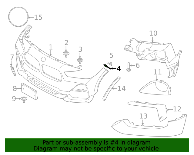 Genuine BMW 51-11-7-428-997 | Bumper Cover Insert | FREE Shipping on ...