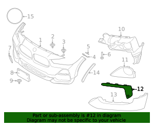 2018-2020 BMW X2 | Frame | 51117429012 | BMW OEM Parts Store