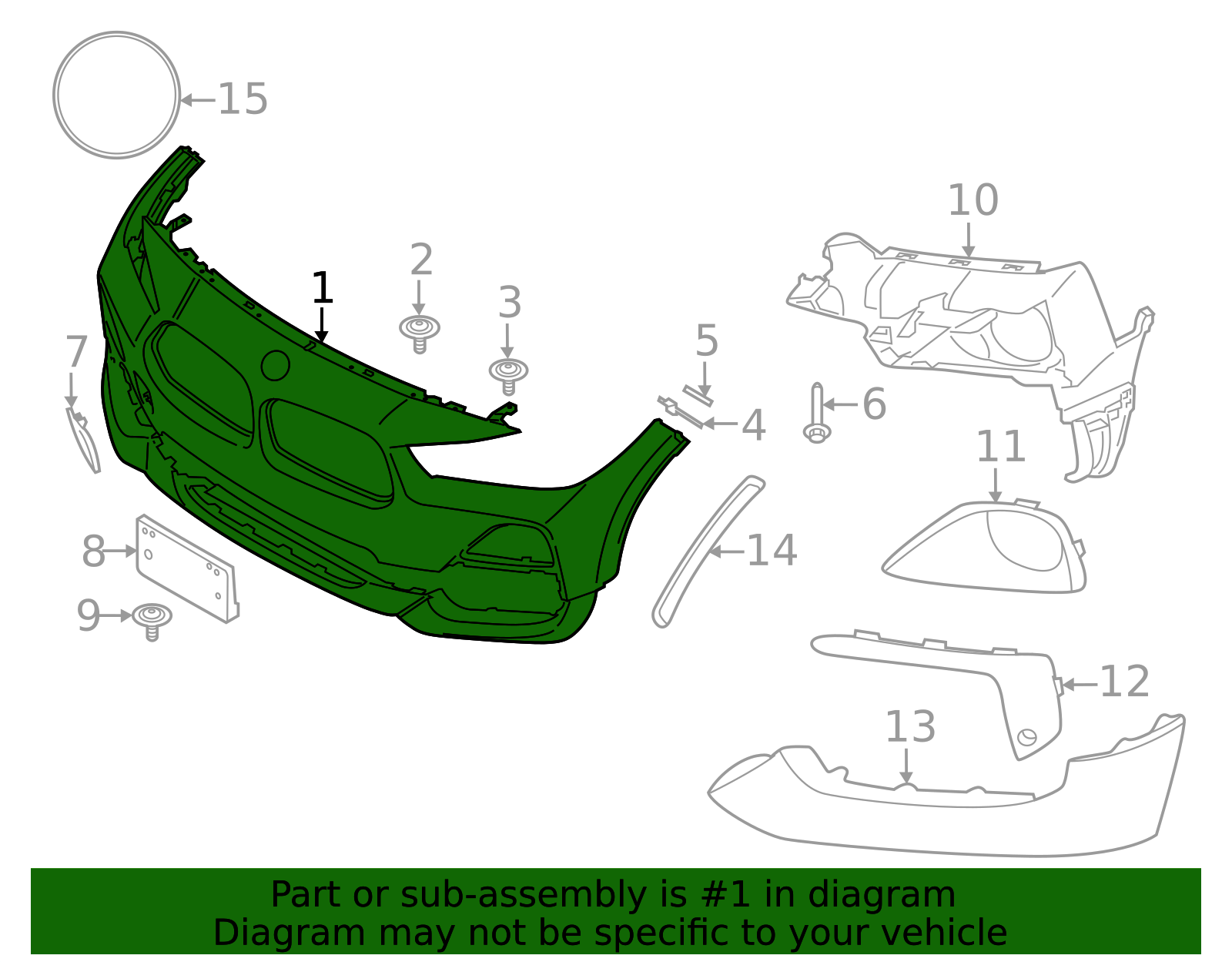 51117499471 - 2018-2023 BMW X2 Bumper Cover (51-11-7-499-471) | BMW of ...