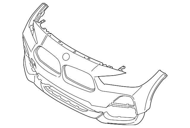 Genuine BMW 51-11-7-499-471 | Trim Cover Bumper Primered (US - PDC/PMA ...