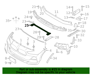 Genuine BMW 51-11-7-301-605 | Cross Bar | FREE Shipping on Most Orders ...
