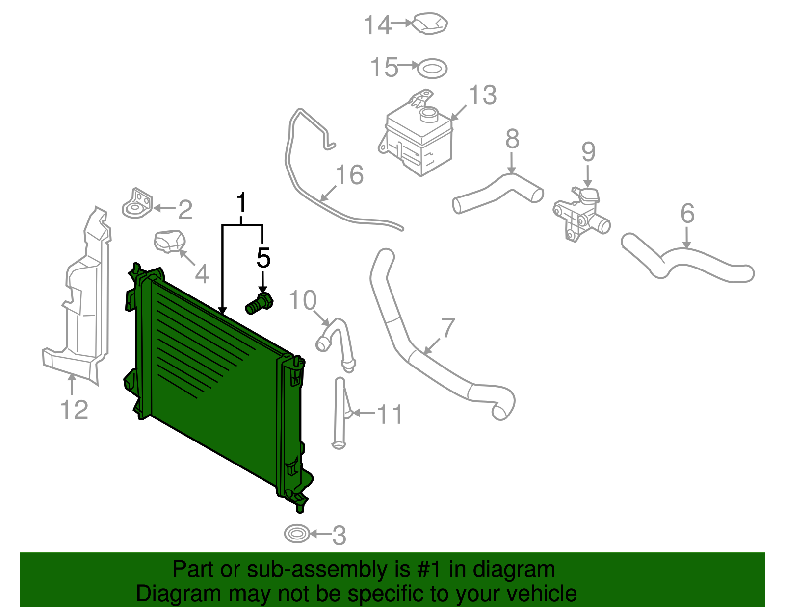 25310-2K050 - Radiator Assembly 2010-2011 Kia Soul | Kia.Parts Store