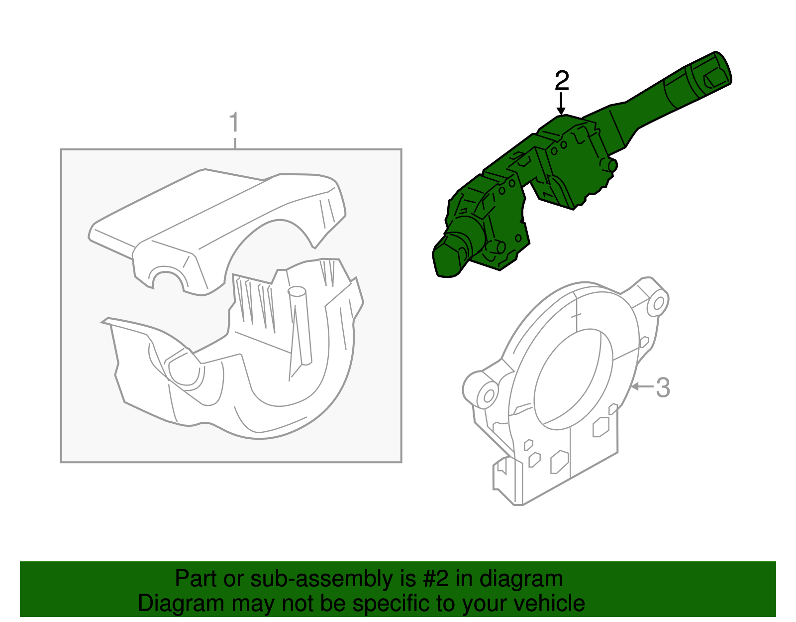 2013-2021 Nissan Steering MultiFunction Switch with Clockspring 25560 ...