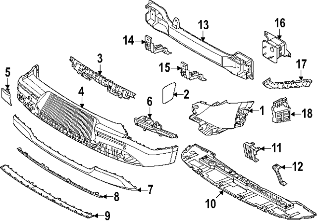 86610-DO030BKL - Bumper Cover 2024 Kia EV9 | Kia.Parts Store