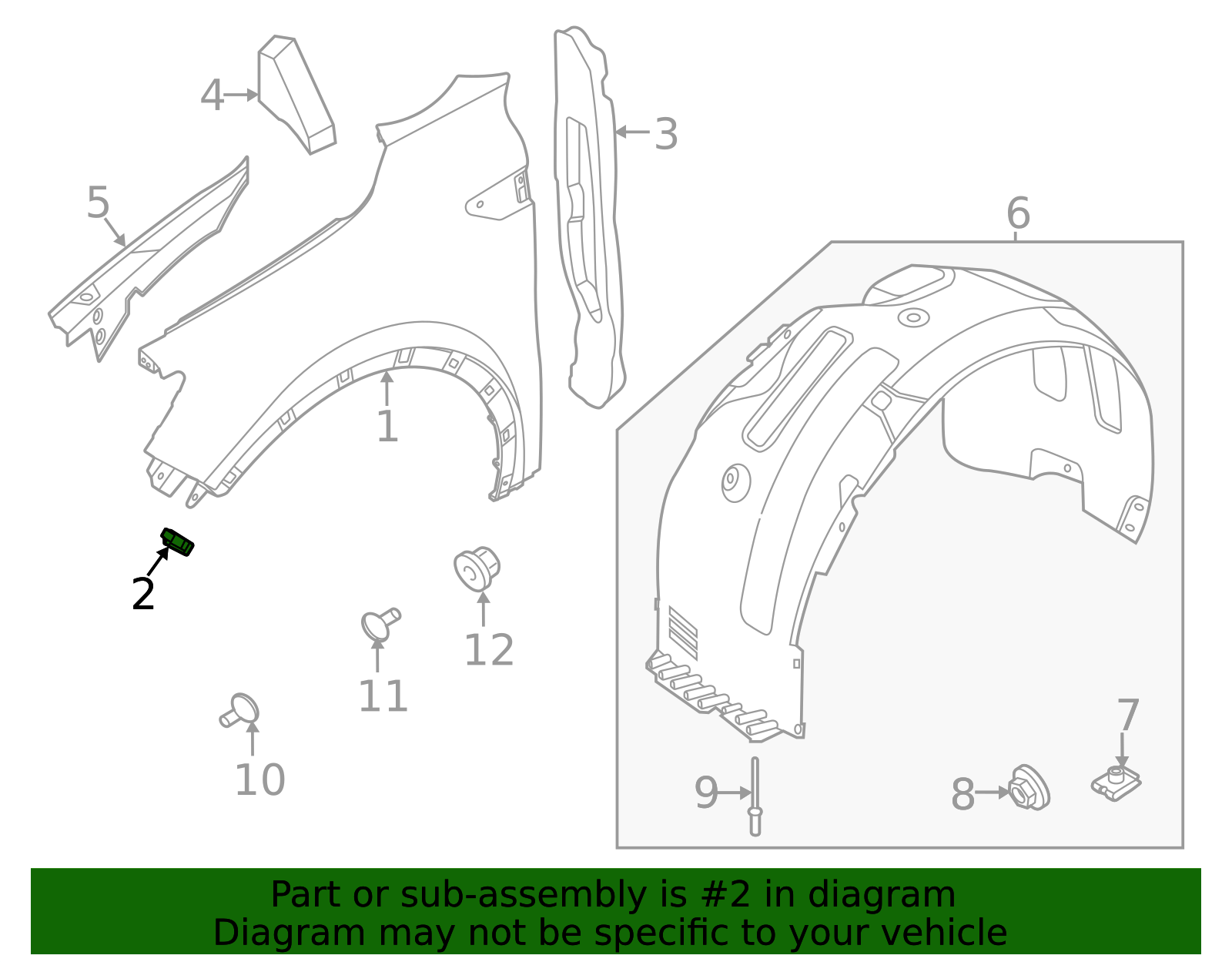 86552-R5JA0 - Front Bracket 2024-2025 Kia Sorento | Kia.Parts Store