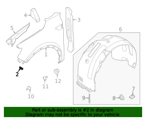 2021-2023 Kia Sorento Front Bracket 86552-R5000 | TascaParts.com