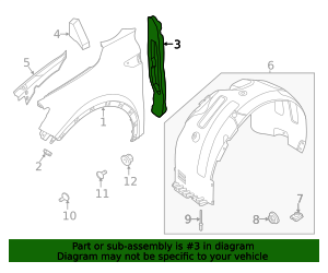 84126-P2000 - Rear Insulator 2021-2025 Kia Sorento | Kia.Parts