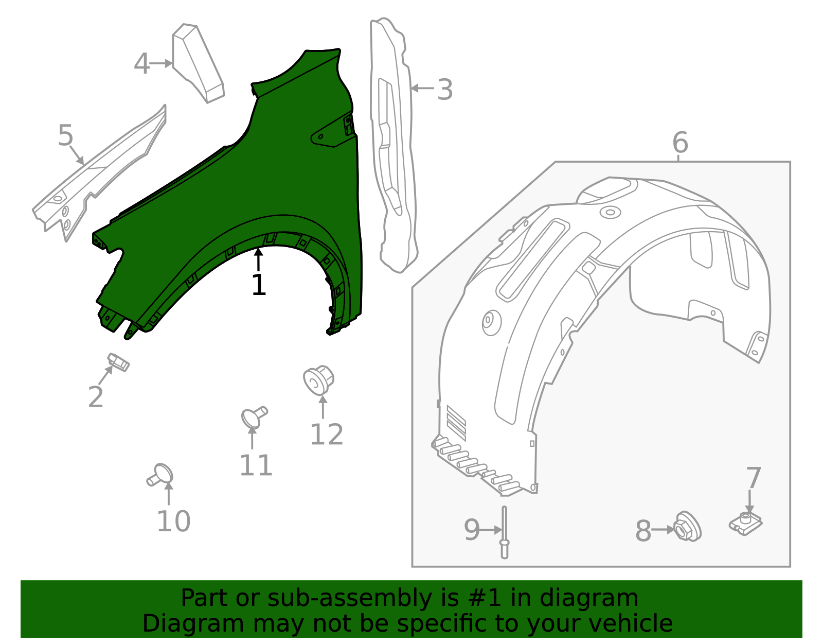66320-R5600 - Fender 2024-2025 Kia Sorento | Kia.Parts Store