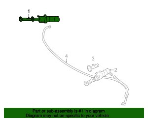 207-860-02-47 - Headlight Washer Nozzle 2010-2013 Mercedes-Benz ...