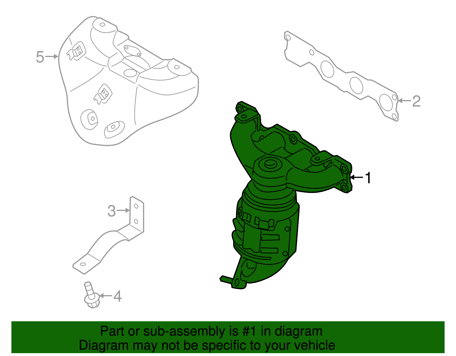 2011-2018 Hyundai Exhaust Manifold 28510-2E000 | Hyundai Wholesale Direct