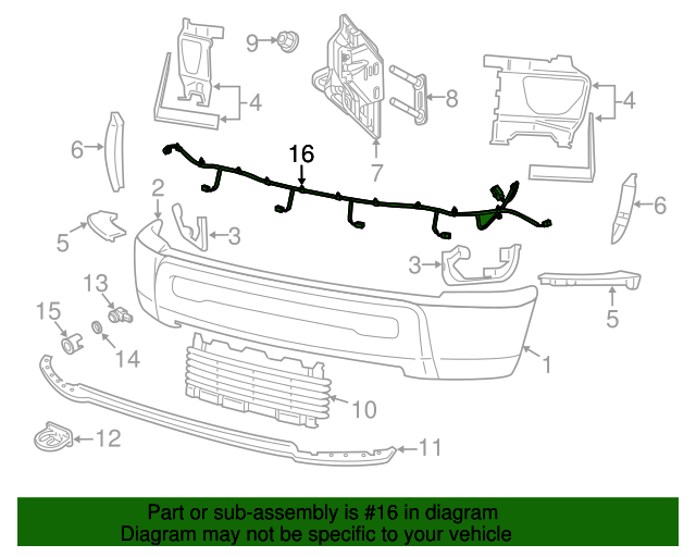 2016-2018 Ram Wiring 68262823AA | TascaParts.com