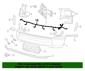 2016-2018 Ram Wiring 68262823AA | TascaParts.com