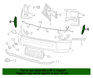2010-2018 Mopar Front Bumper Sde Bracket 68064309aa | TascaParts.com