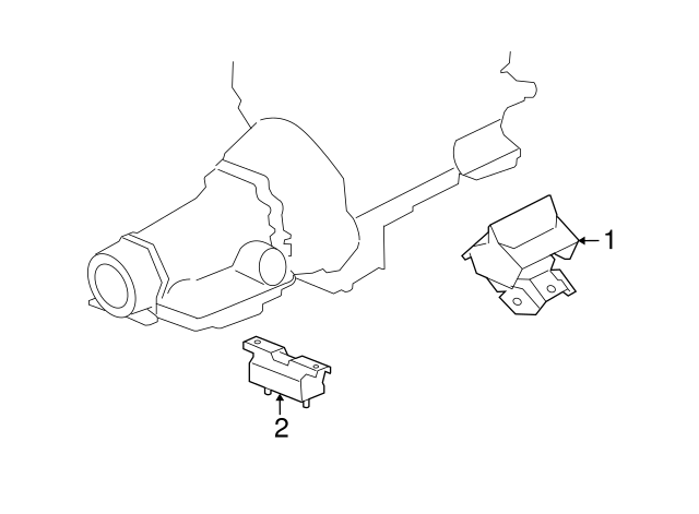 2008-2010 Hummer Engine Mount 25847739 GM | GMPartsDirect.com