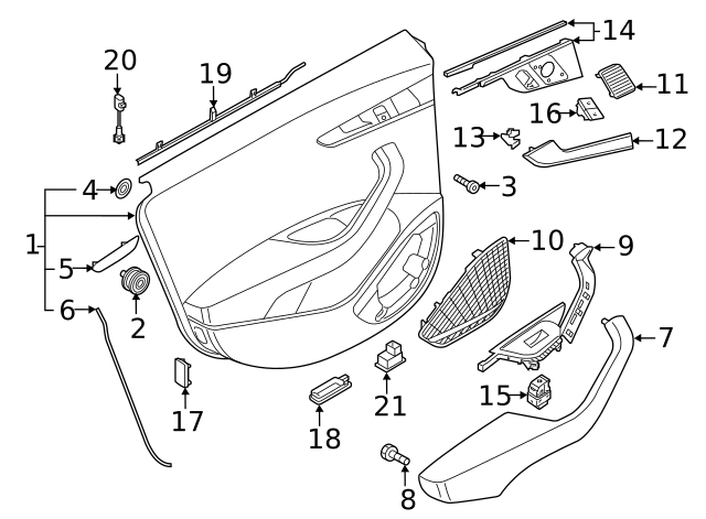 8W0-919-390-E - Courtesy Light 2018-2024 Audi | AutoNation Parts