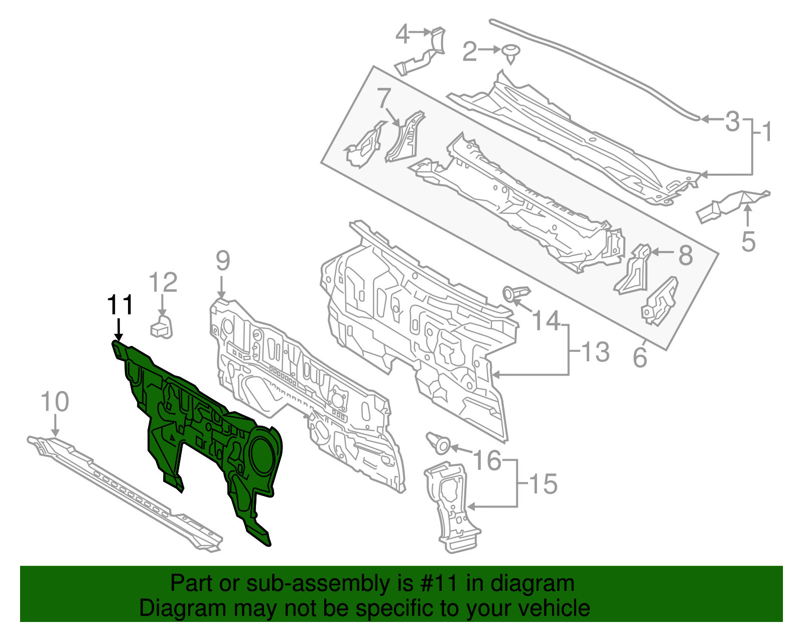 2018-2024 Toyota Front Insulator 55223-06500 | Toyota Parts Center