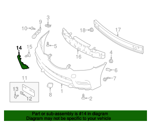2017-2019 Nissan Sentra Molding 62074-4FU0A | Nissan Parts ...