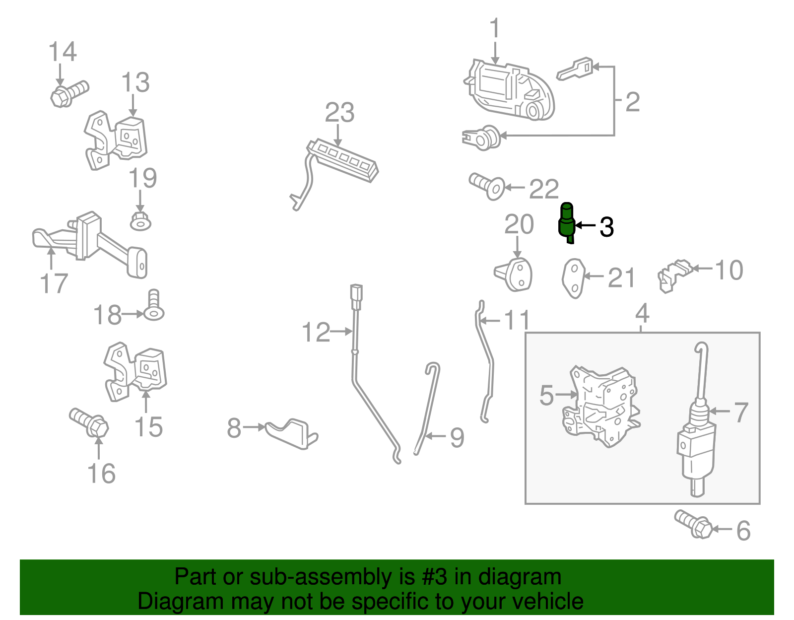 2007-2025 Ford Door Lock Rod Bracket YL3Z-1521971-AA | Varsity Ford