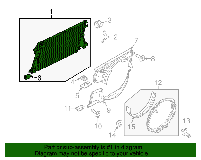 2011-2016 Ford Radiator BC3Z-8005-K | OEM Parts Online