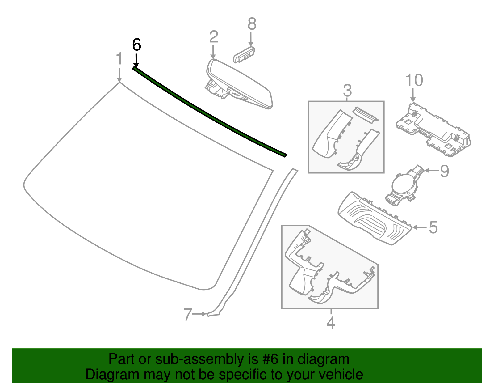 51317399014 - 2018-2024 BMW X3 Upper Molding (51-31-7-399-014) | BMW of ...