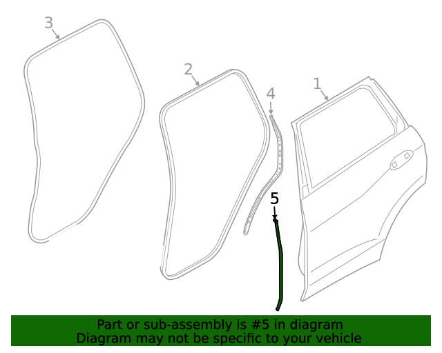 51-76-7-428-706 - Door Shell Seal 2019-2024 BMW | AutoNationParts.com